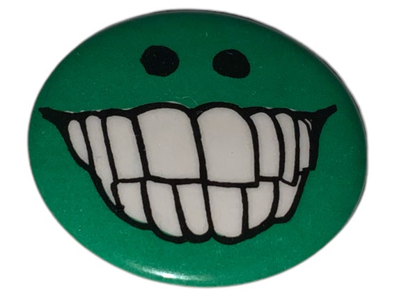 Vintage Jimmy Carter Green Toothy Smiley Face Preside… - Gem