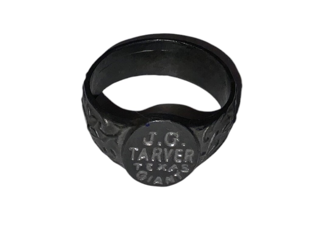 Vintage Circus Freak Sideshow Giant Metal Ring J.G. Raver Texas Giant ...