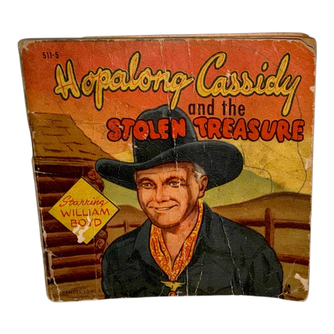 Vintage 1950 Hopalong Cassidy and the Stolen Treasure Book Soft Cover ...