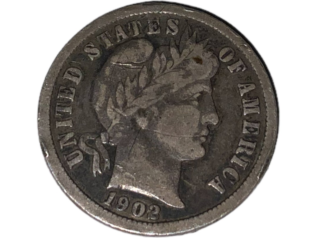 Antique 1902 Barber Dime US Type Coin Vintage Coins Silver - Etsy