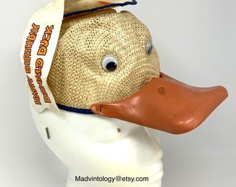 Duck With Straw Hat - Etsy