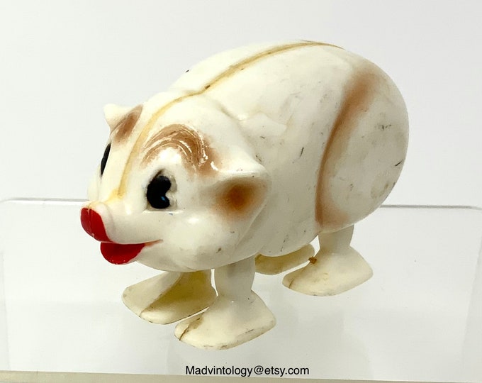 Vintage White Pig Ramp Walker 1960s Made in Hong Kong Antique Pull ...
