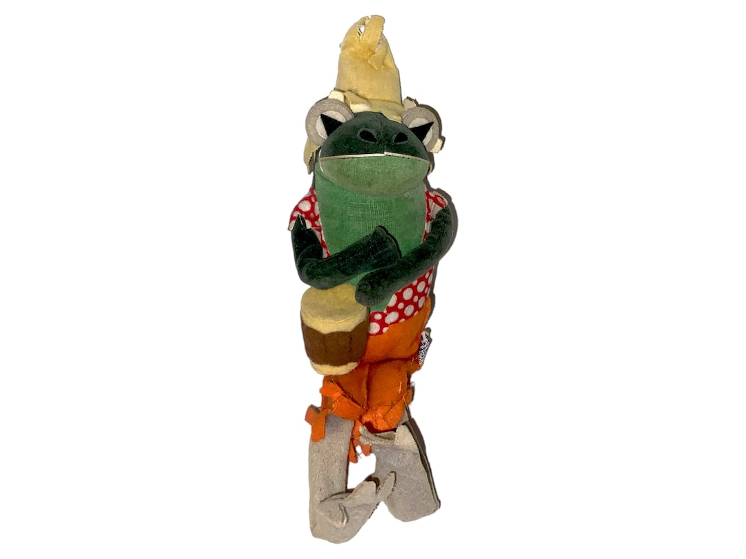 Vintage Calypso Joe Frog With Bongo Drum Stuffed Animal Dream Pet 1960s ...