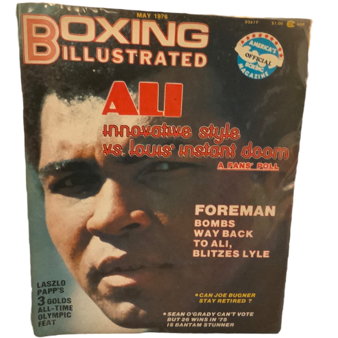 Vintage May 1976 Boxing Illustrated Muhammad Ali Cover Magazine Foreman ...