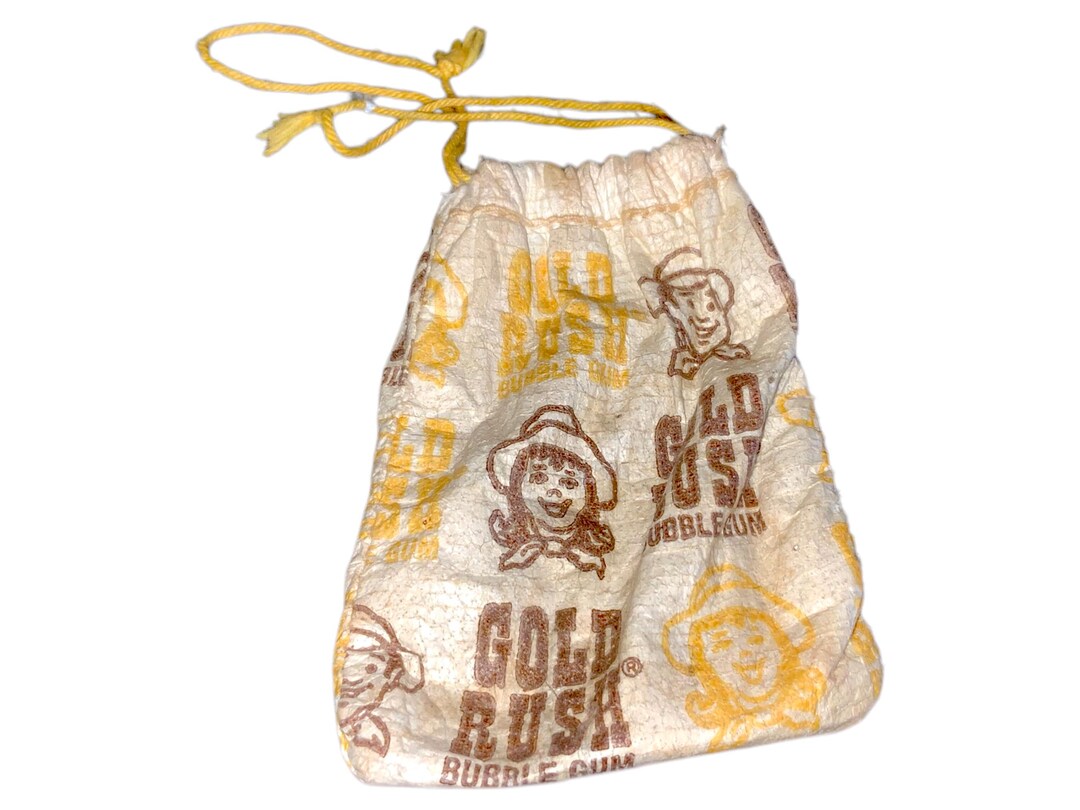 Vintage 1973 Topps Gold Rush Bubble Gum Pouch Bag Package Authentic ...