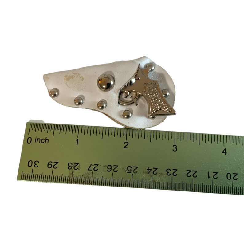 Vintage Miniature Revolver Hand Gun and Holster Keychain - Etsy