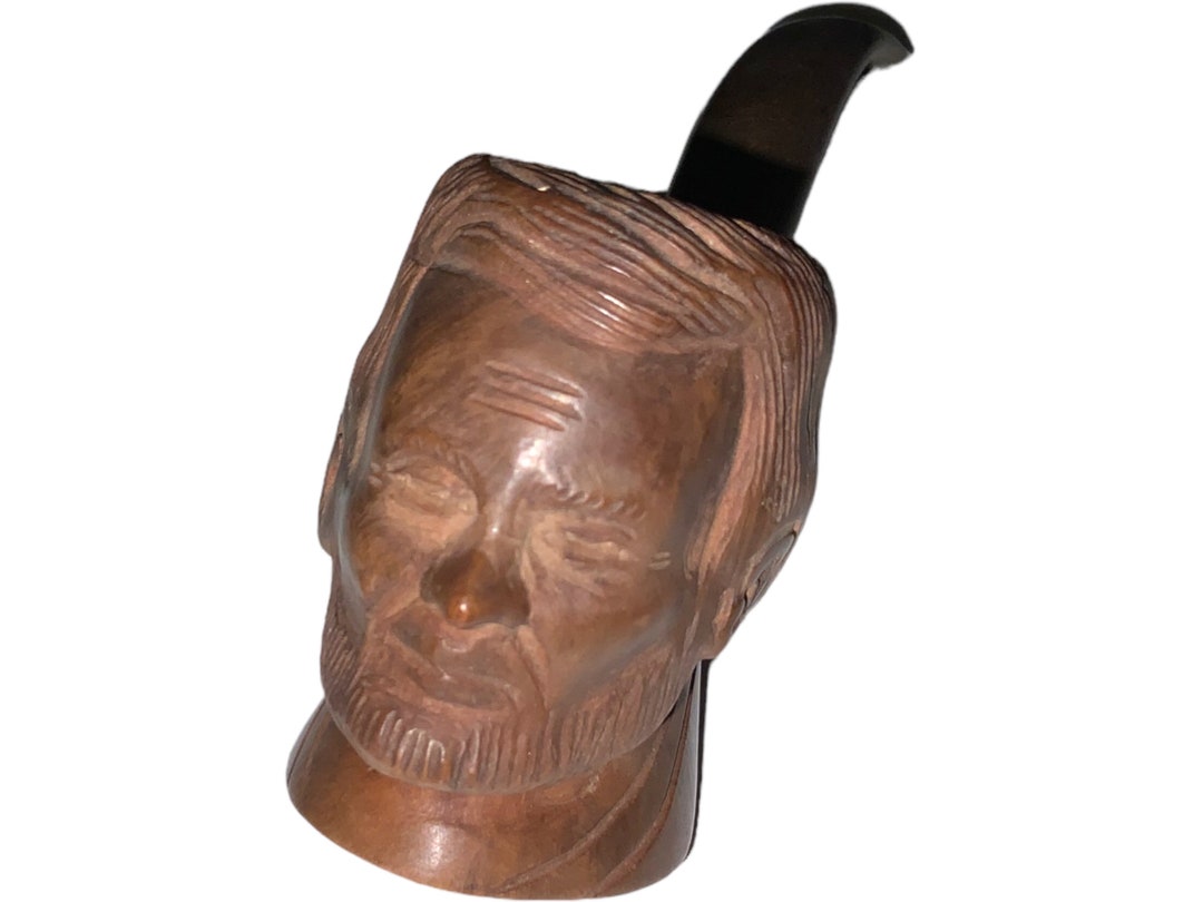 Vintage President Abraham Lincoln Hand Made Briarwood Tobacco Smoking ...