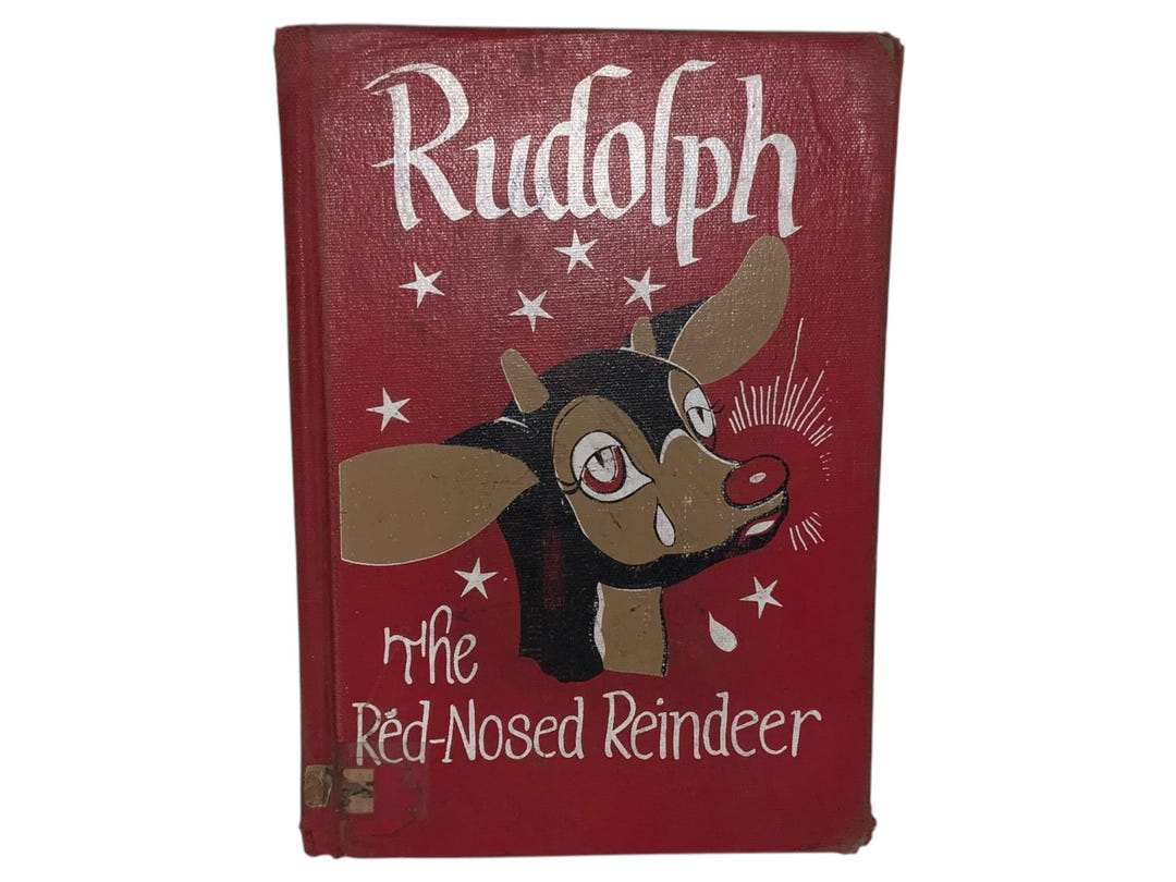 Vintage 1939 Rudolph the Red Nosed Reindeer Book by Robert L. May 1st ...