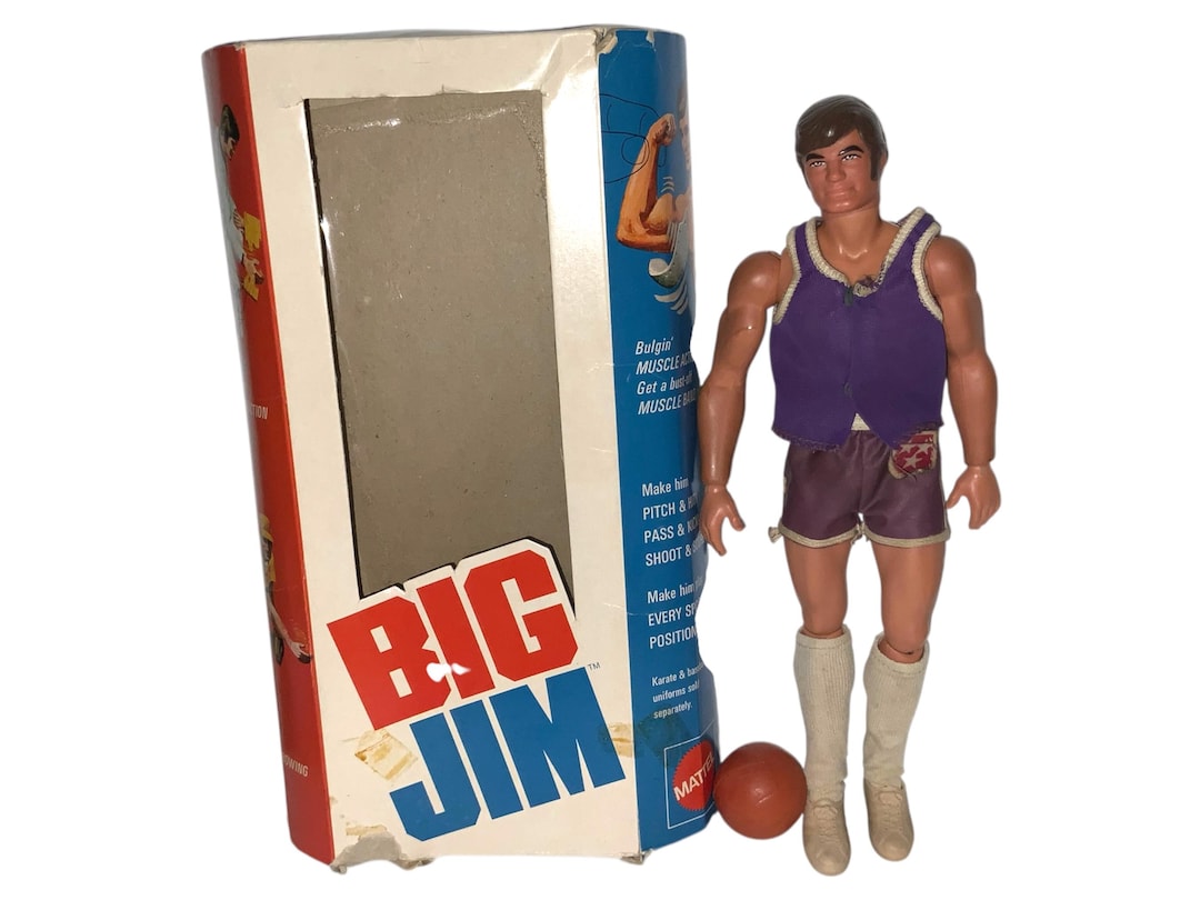 RARE Vintage 1973 Mattel Big Jim Action Figure in Original Box With ...