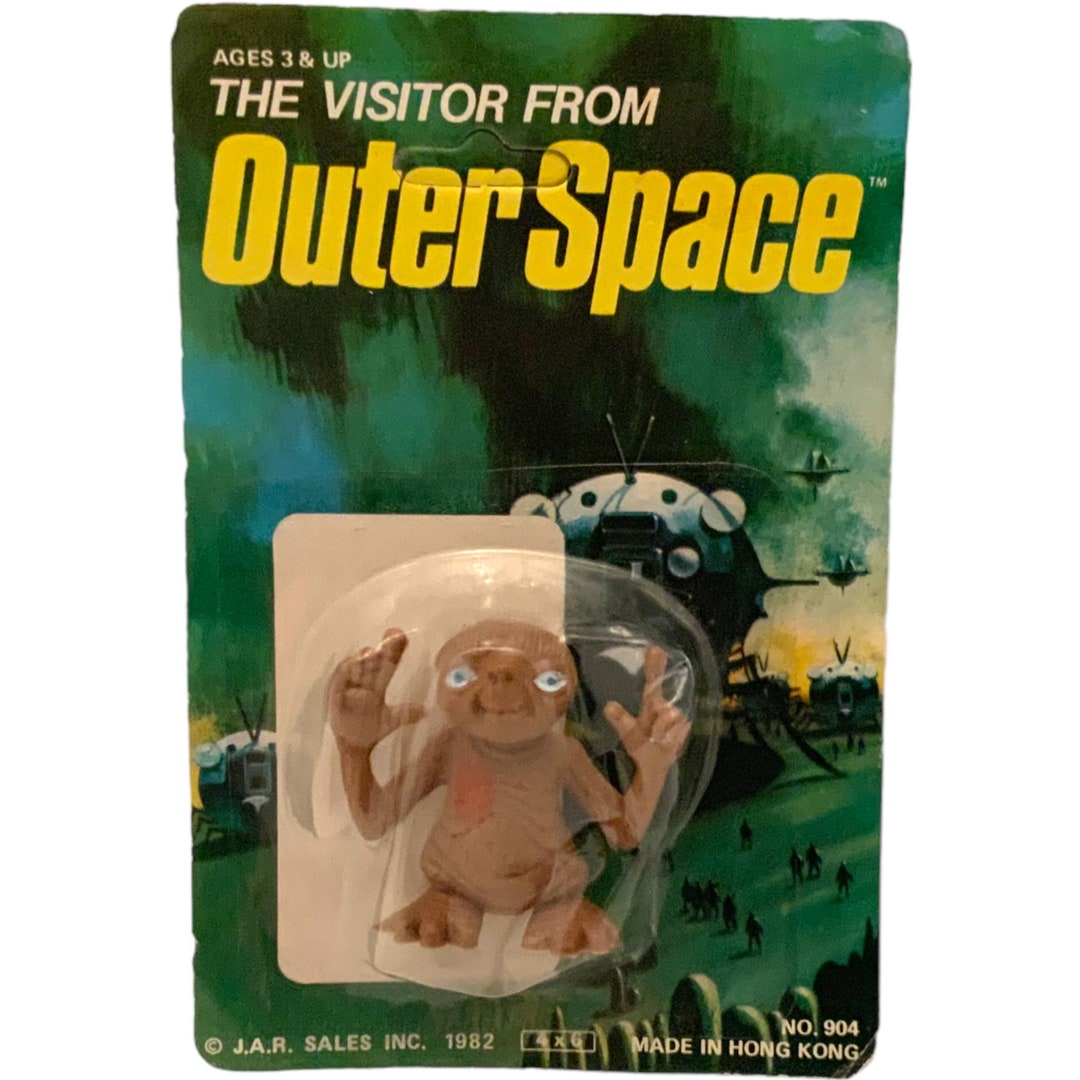 Vintage E.T. Extra Terrestrial Movie ET Mint Sealed on Card the Visitor From Outer Space 1982 ...