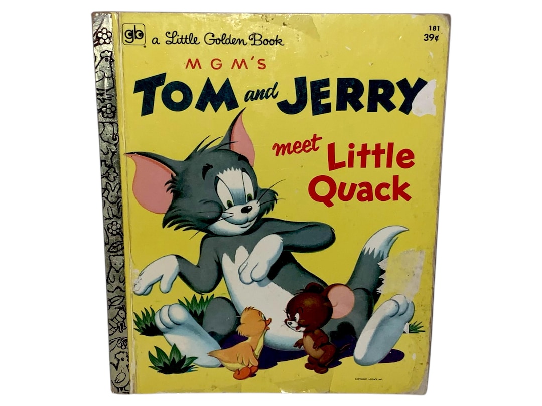 Vintage 1972 Mgm’s Tom and Jerry Meet Little Quack Little Golden Book ...