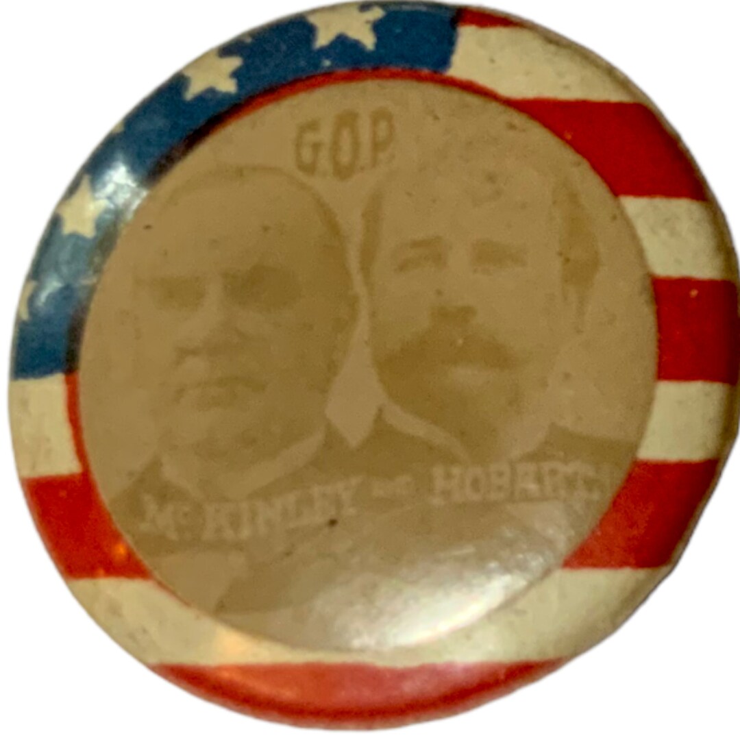 Vintage William Mckinley Garret Hobart GOP Jugate Presidential Campaign ...