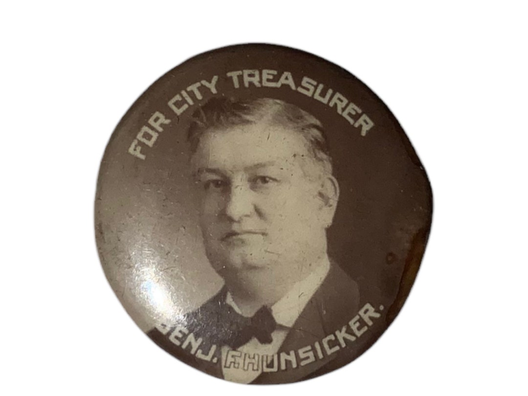 Antique 1920’s Benjamin F. Hunsicker for City Treasurer Philadelphia ...