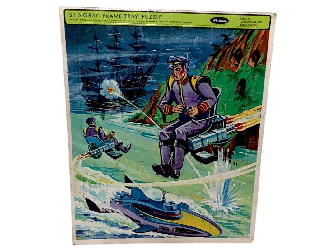 Vintage 1965 Stingray Frame Tray Puzzle Action Figure Whitman - Etsy