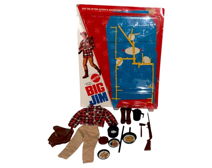 RARE Vintage 1973 Mattel Big Jim Camping 8868 Action Figure Clothing ...