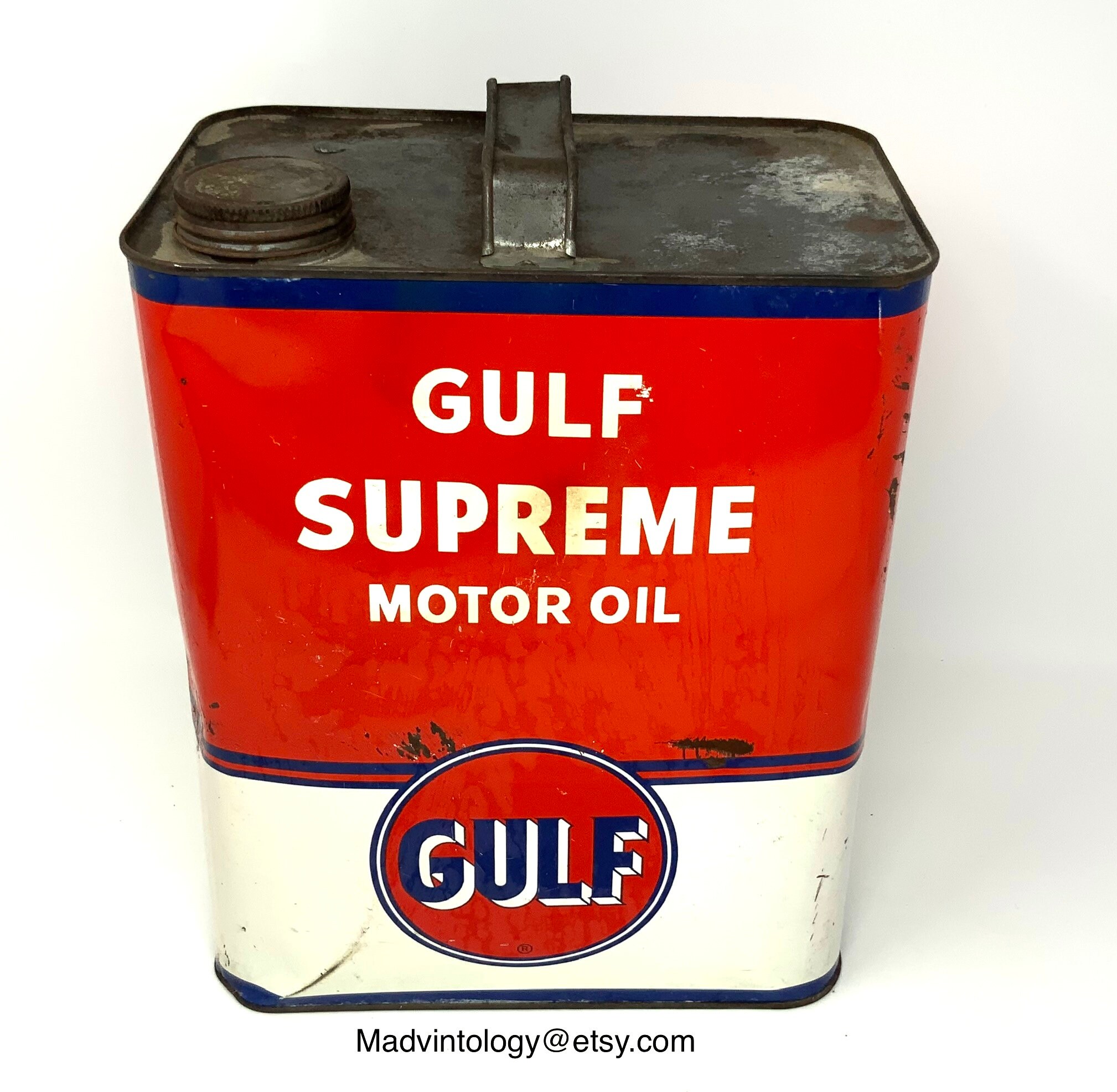 Old Gulf Oil Cans