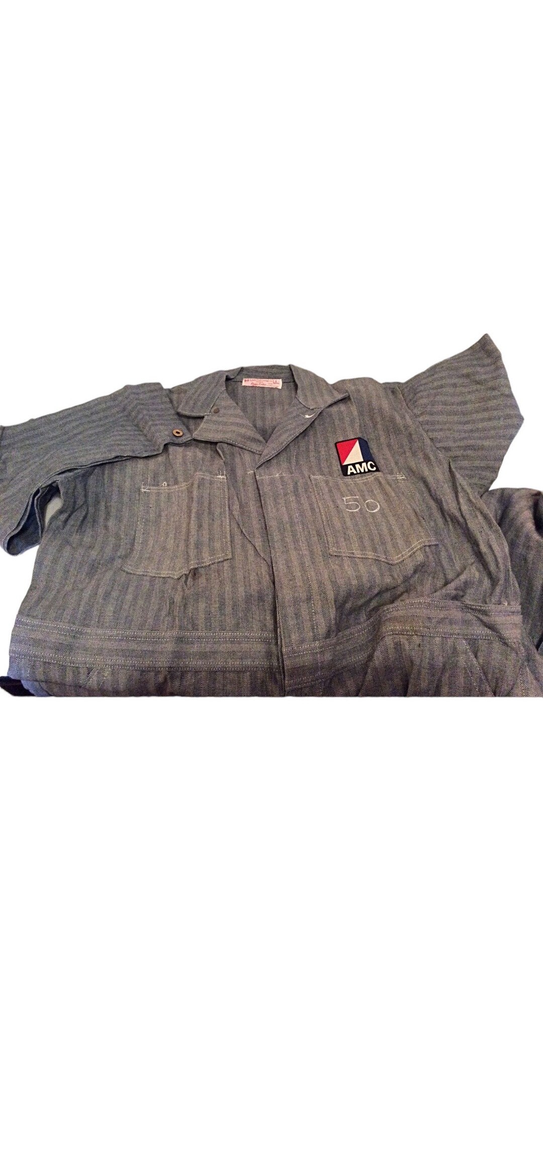 RARE AMC Sanforized Herringbone Workwear Coveralls Wearalls Union Made ...