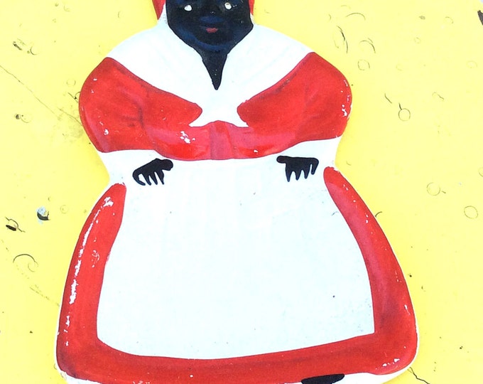 Vintage Estate Americana Black Aunt Jemima Mammy Spoon Rest Holder Wall ...