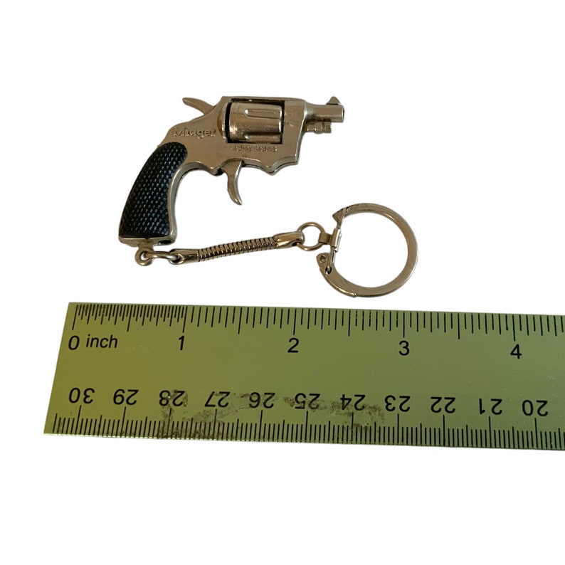 Vintage Midget Miniature Revolver Hand Gun Keychain Keyring - Etsy