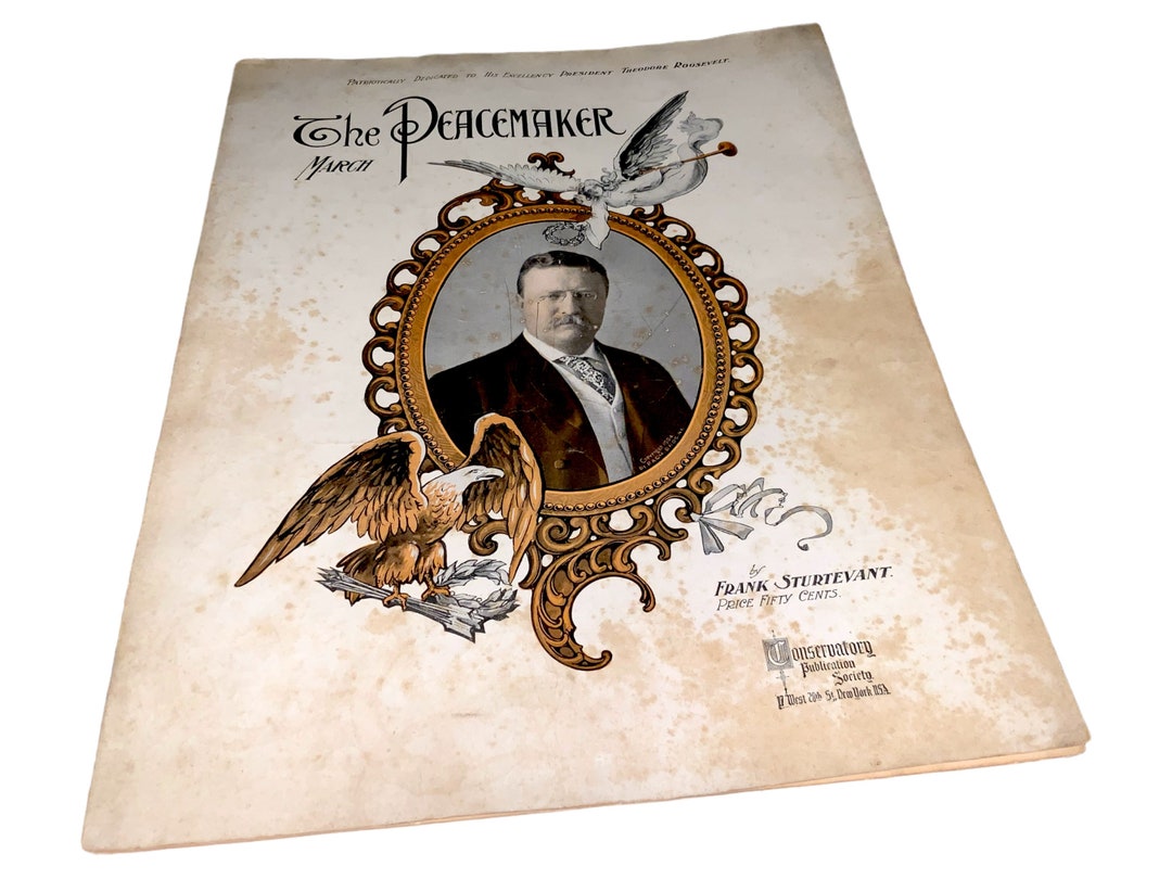 Vintage Teddy Theodore Roosevelt TR President Presidential Campaign ...