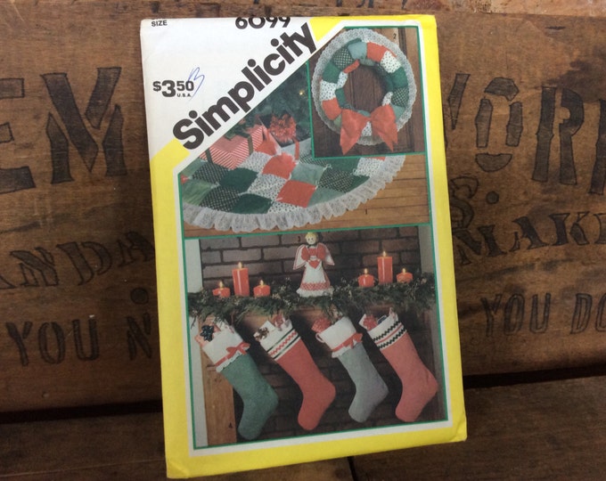 Vintage Estate 1983 Simplicity Pattern 6099 Christmas Accessories ...
