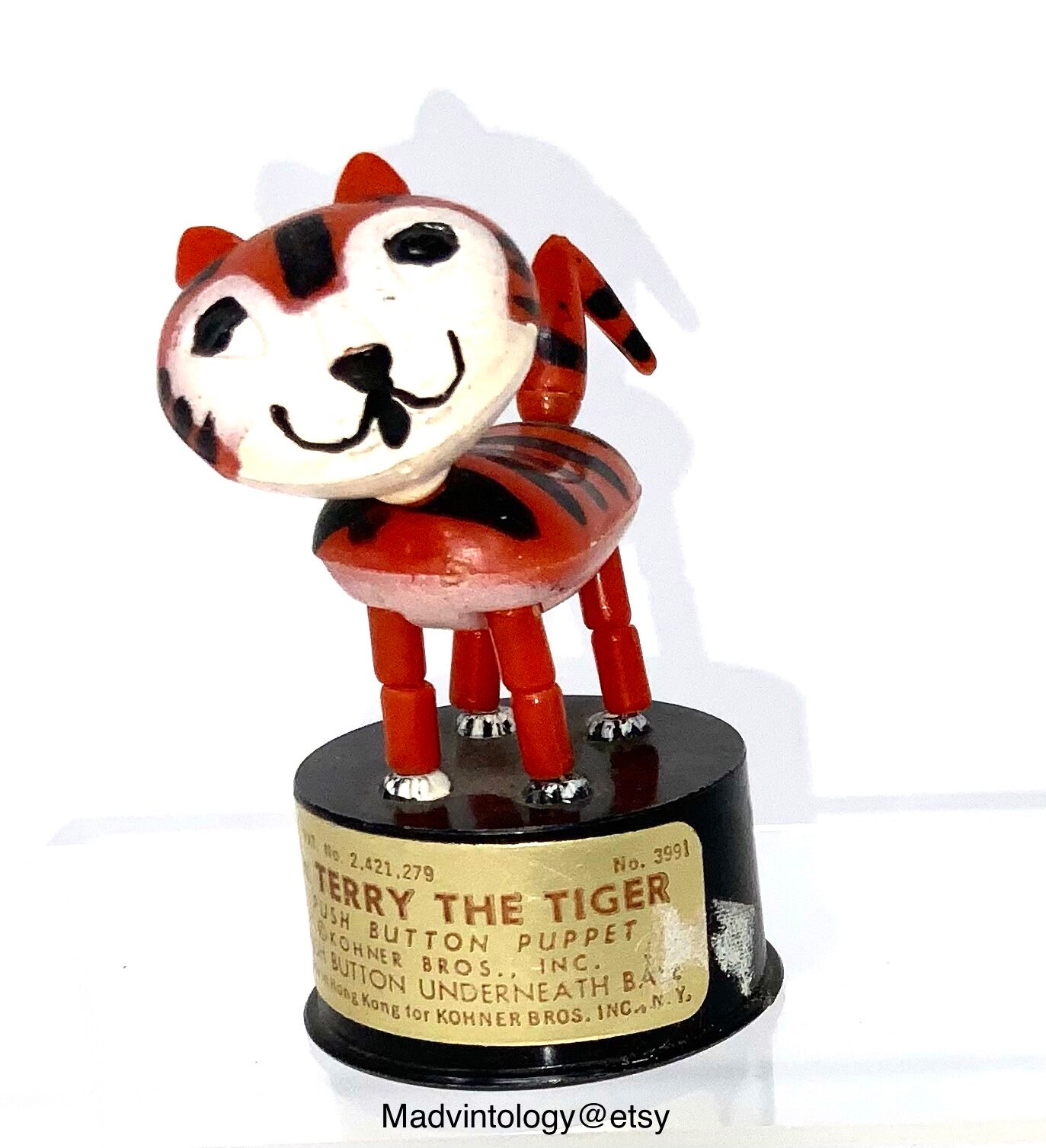 Dolls & Action Figures Toys & Games Old Toys Finger Puppet Push Button ...