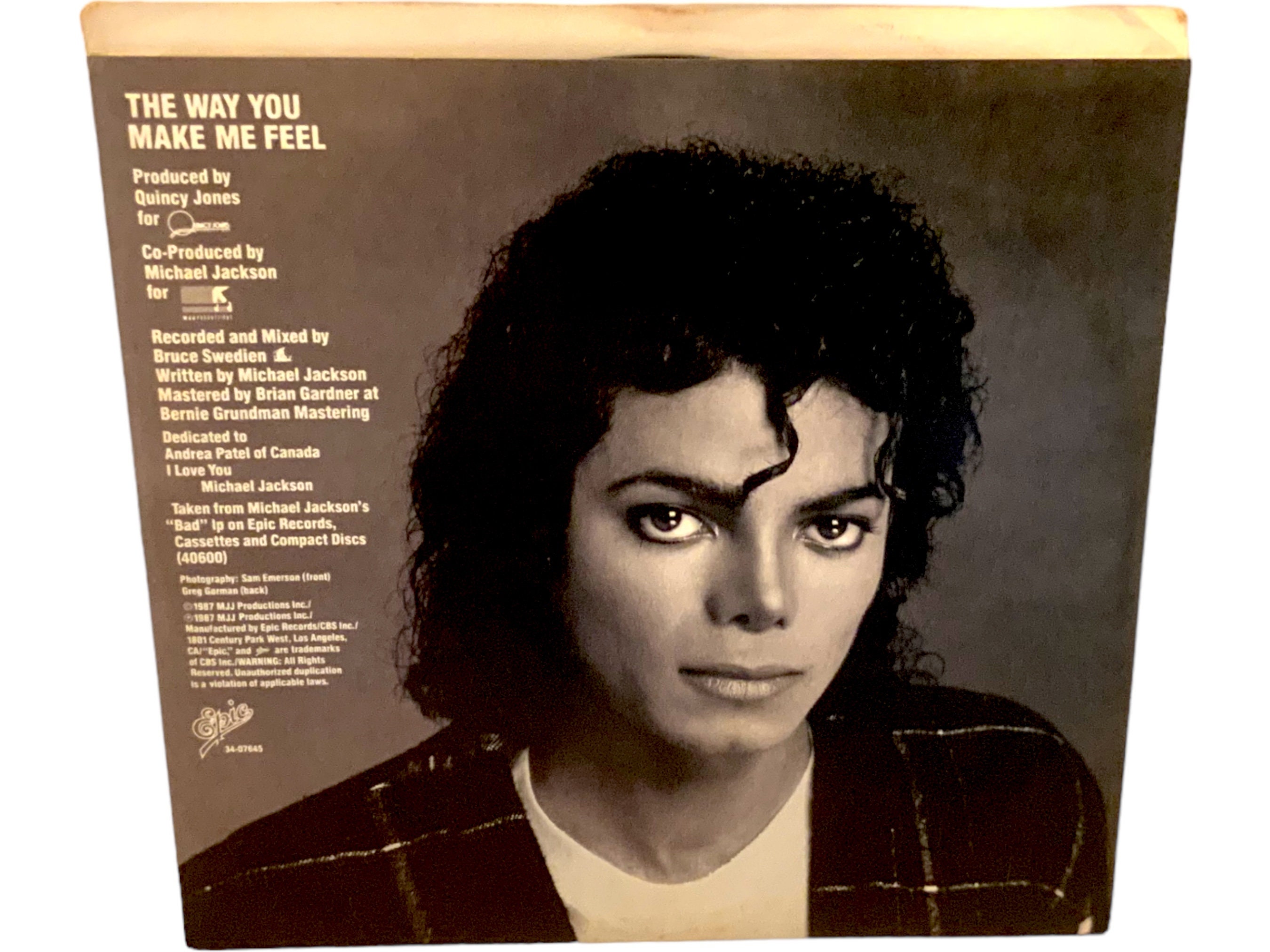 Michael Jackson The Way You Make Me Feel Album
