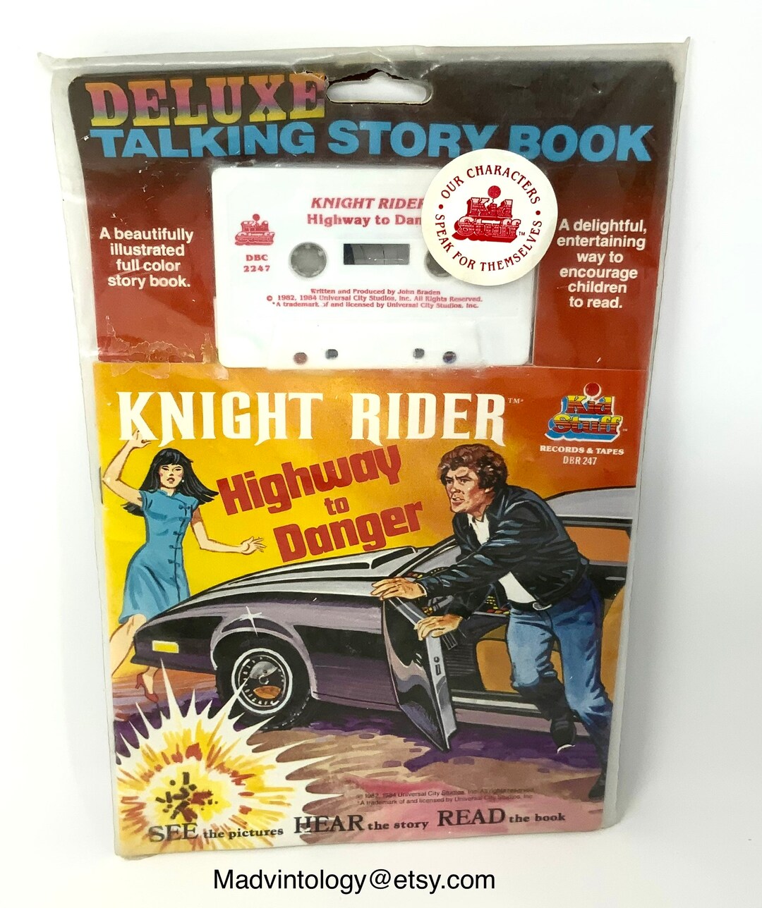 Vintage Knight Rider "highway to Danger" Story Book & Cassette - Etsy