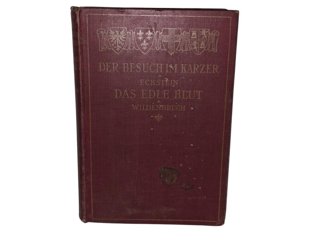 Antique 1908 the Visit to the Prison Cell Book by Ernst Von Wildenbruch ...