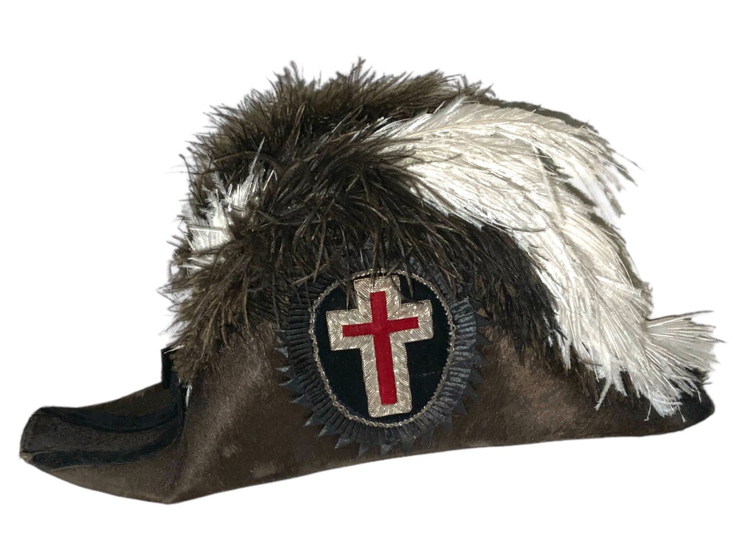 Vintage Uniform Hat Sir Knights Templar Commandery Chapeau Society ...