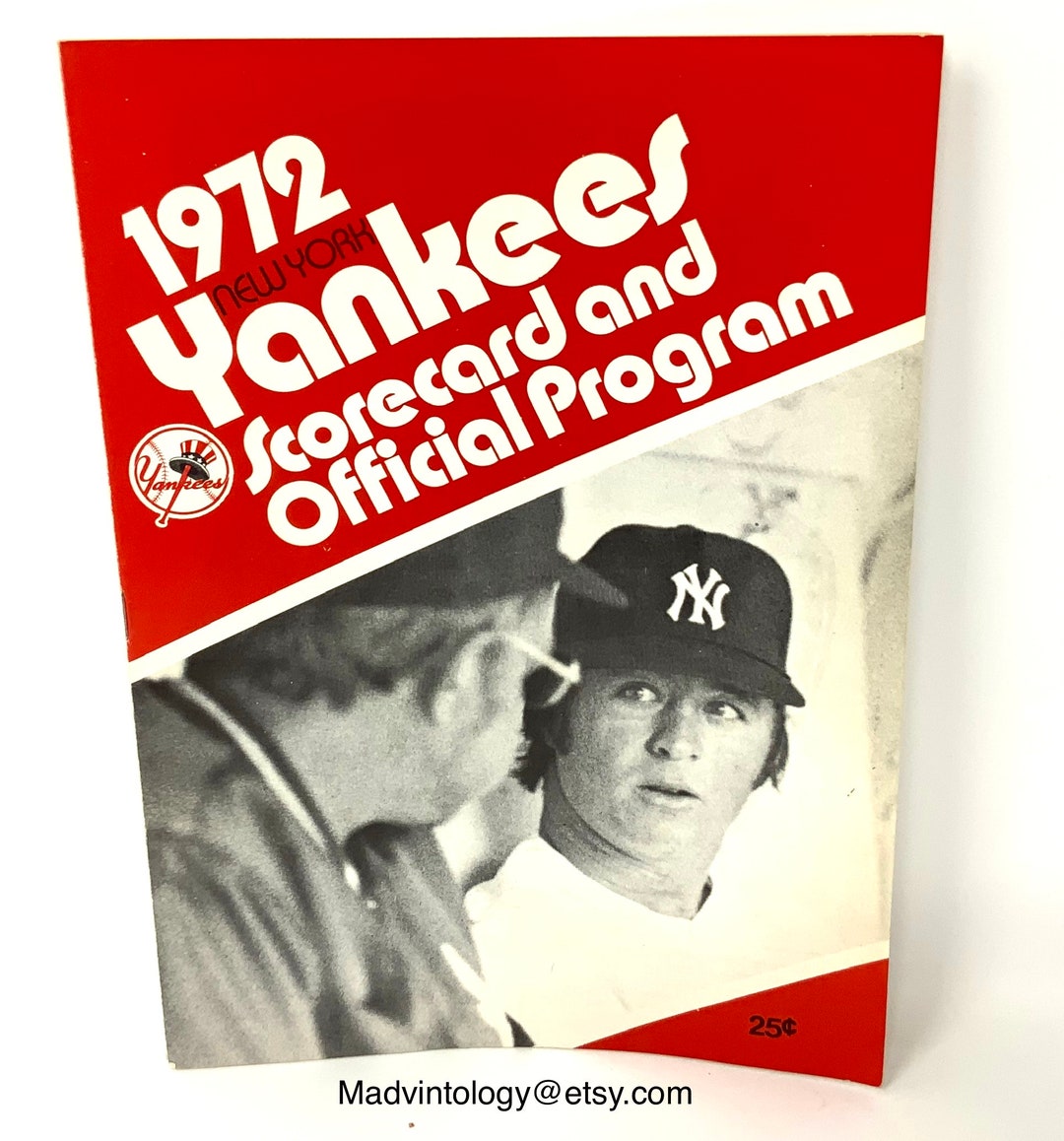 Vintage New York Yankees MLB Baseball 1972 Sports Program Antique 1970s ...