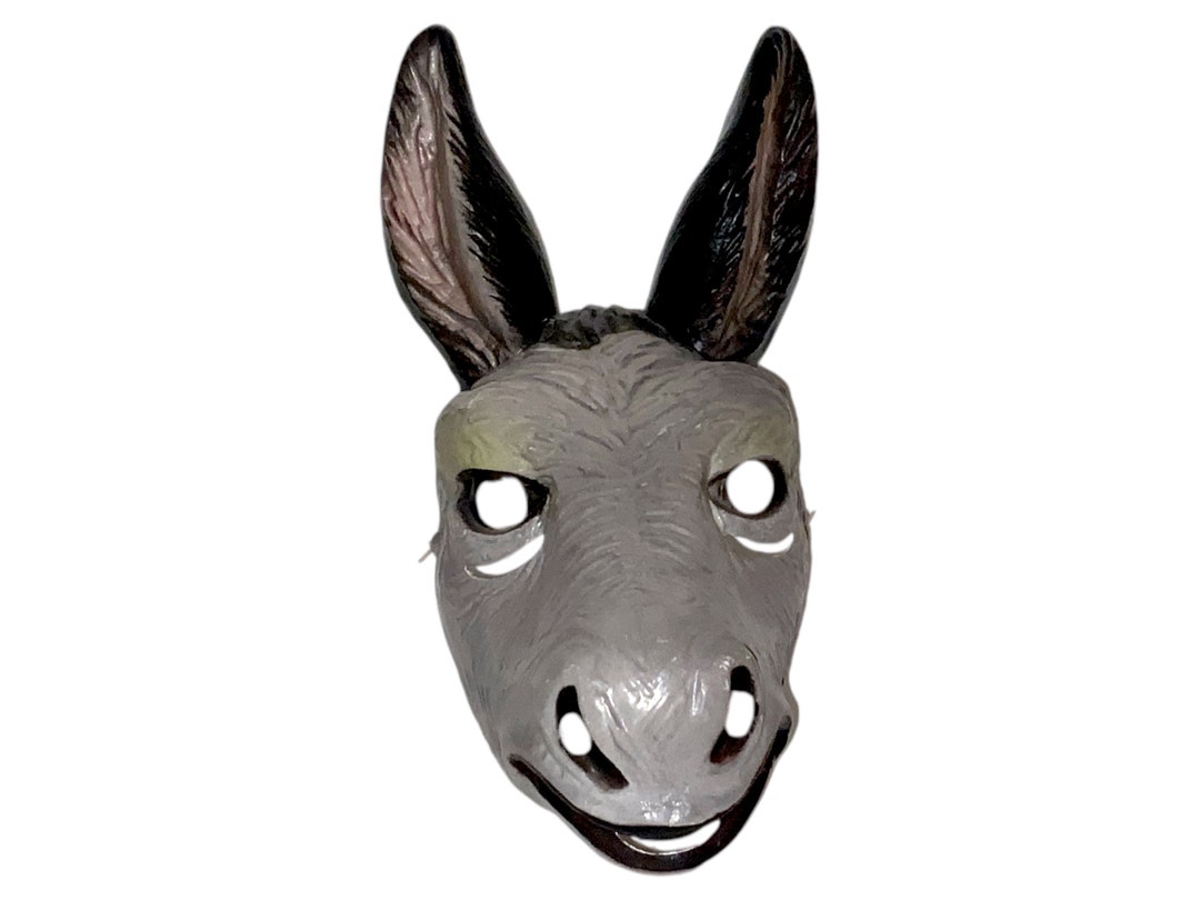 Vintage Democratic Party Donkey Democrats Halloween Mask Presidential ...