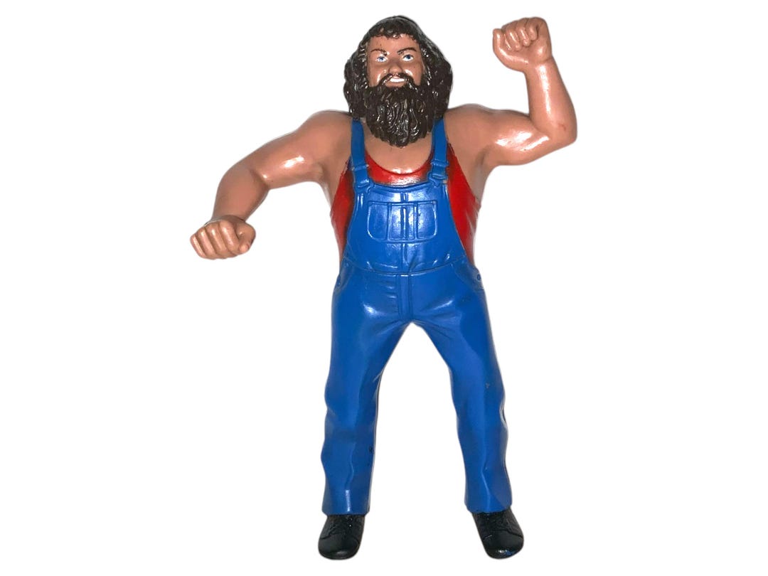 Vintage WWF Wrestler Hillbilly Jim Action Figure 1984 Titan Sports 8 ...