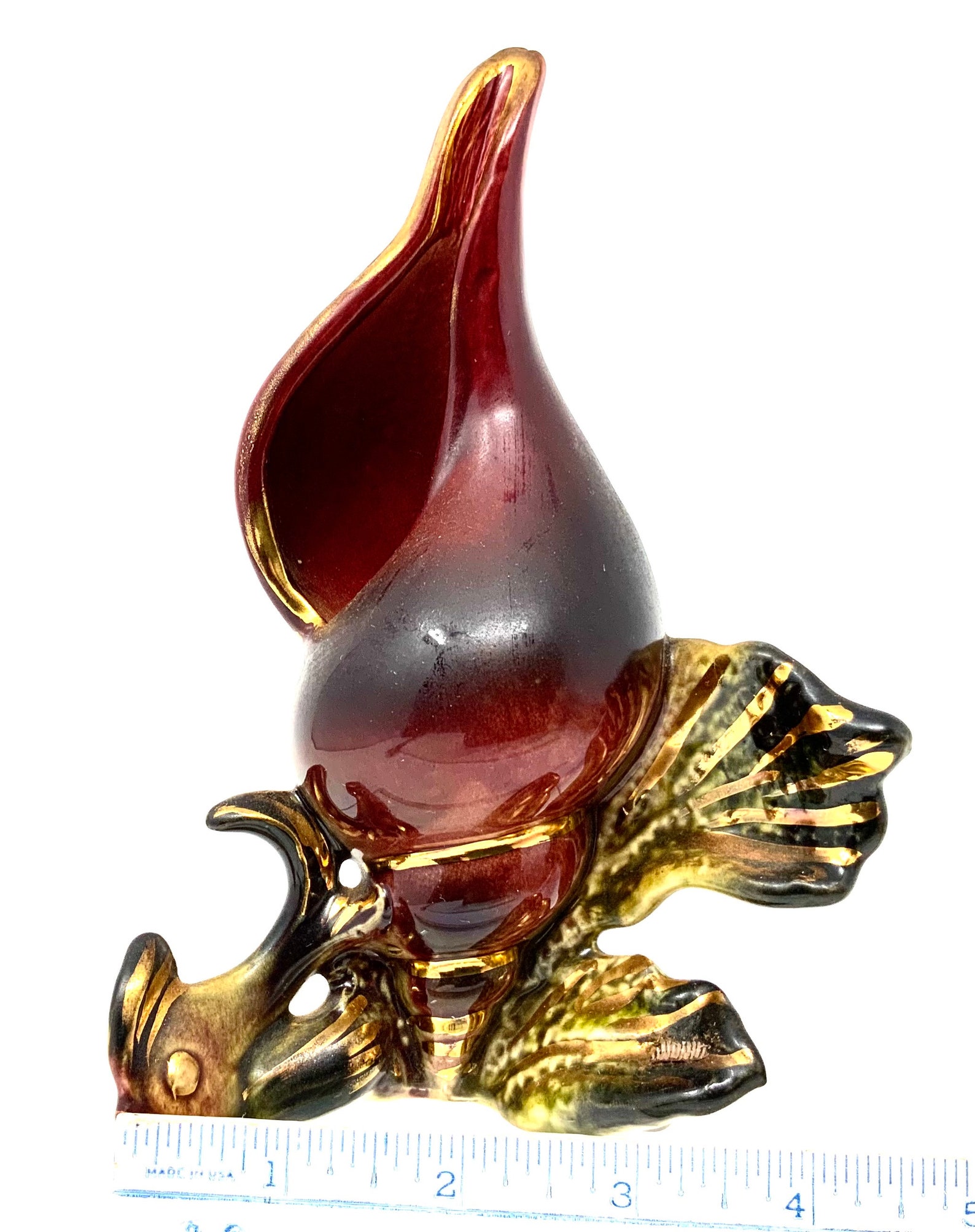 Hull Pottery EBB Tide Vase Shell and Fish E-1 Vintage Antique | Etsy