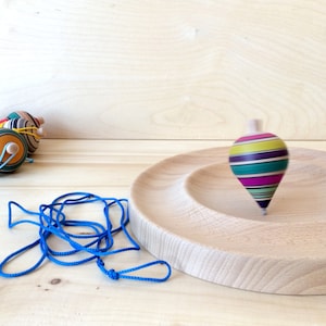 Wooden Vintage Spinning Top, Handmade Tops, Spinning Tops, Spinning Top ...