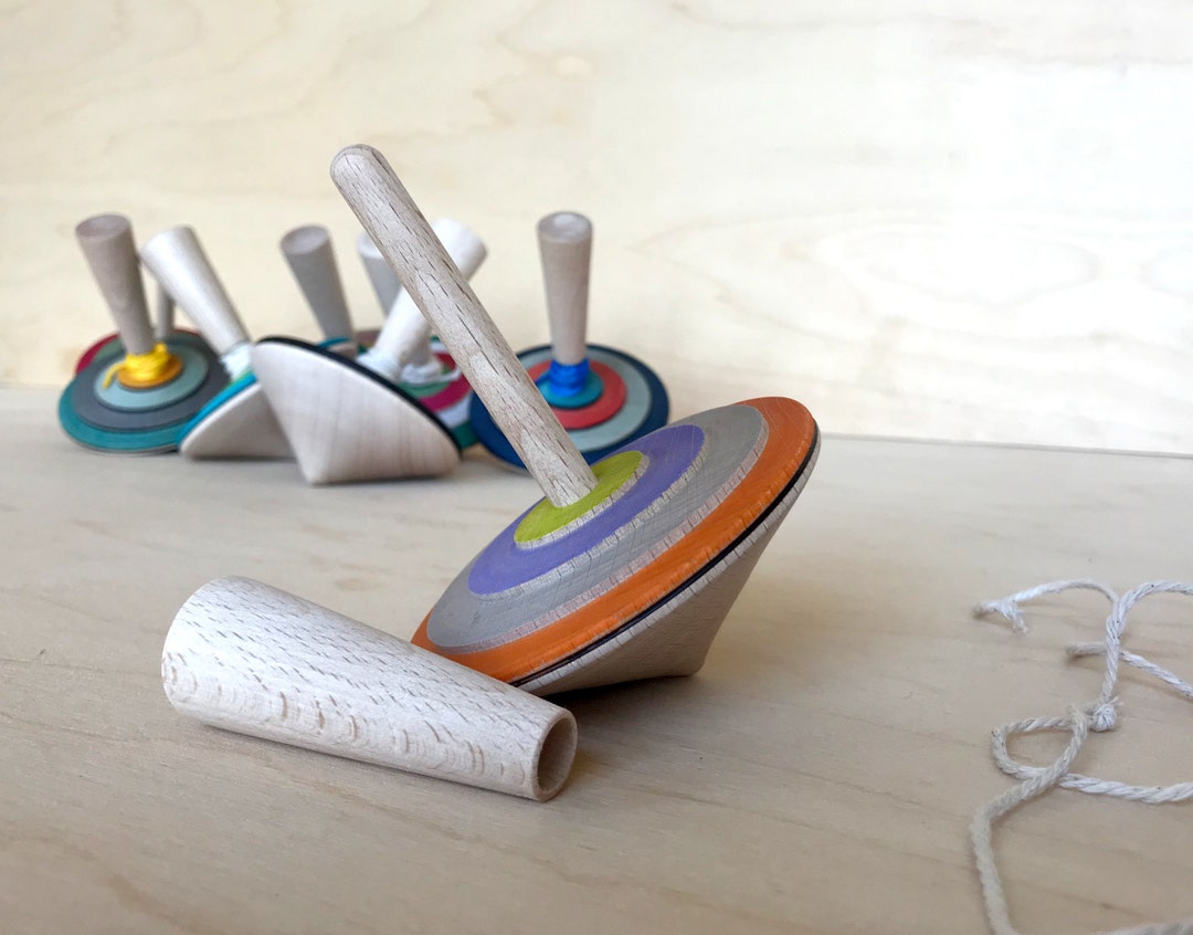 Wooden Spinning Top for Kids XL, Handmade Tops, Spinning Tops, Spinning ...
