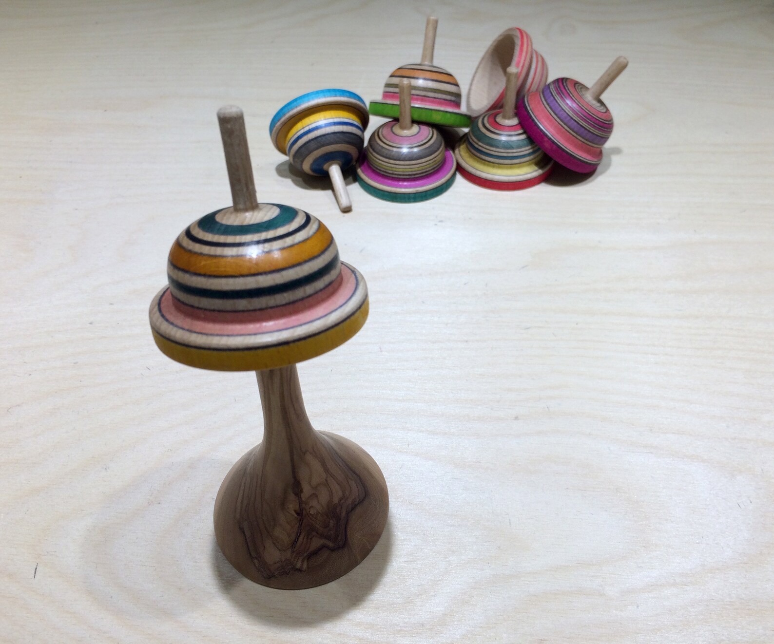 Wooden Finger Spinning Top Handmade Tops Spinning Tops - Etsy