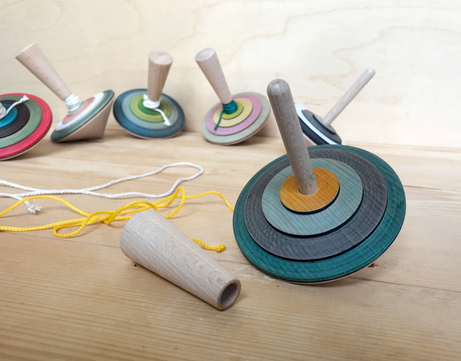 Wooden Spinning Top for Kids XL Handmade Tops Spinning Tops - Etsy