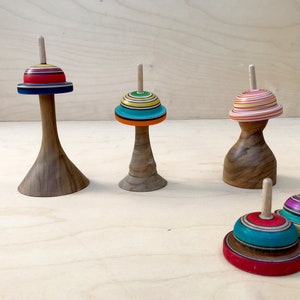 Wooden Finger Spinning Top, Handmade Tops, Spinning Tops, Spinning Top ...