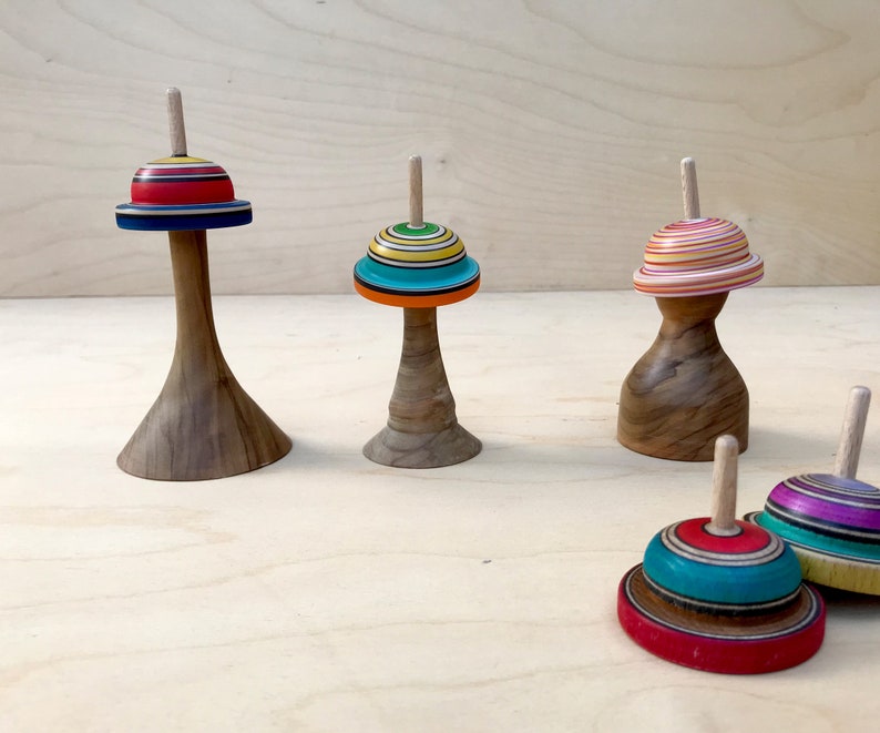 Wooden Finger Spinning Top Handmade Tops Spinning Tops - Etsy