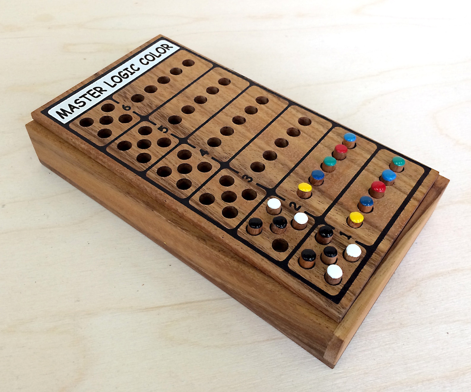 Mastermind Handmade Wooden Board Wooden Family Game Wood Eco | Etsy