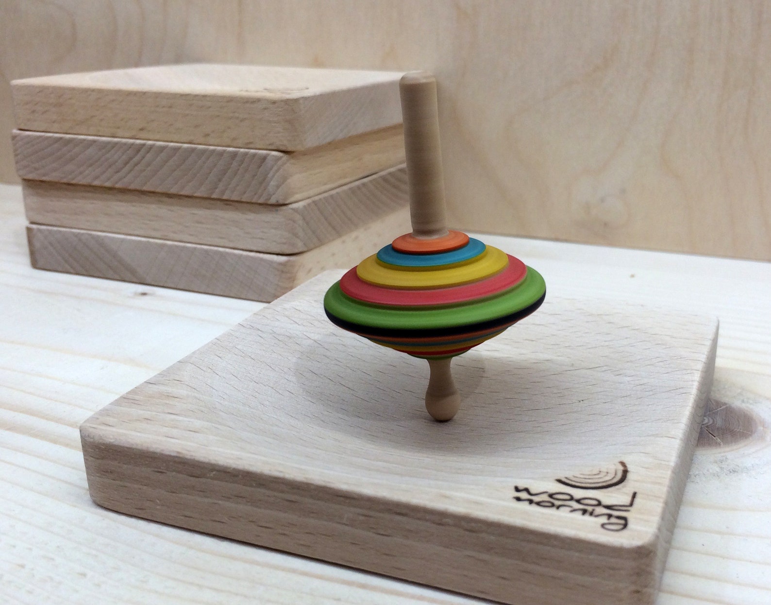 Wooden Base Spinning Top Handmade Base Spinning Tops Small | Etsy