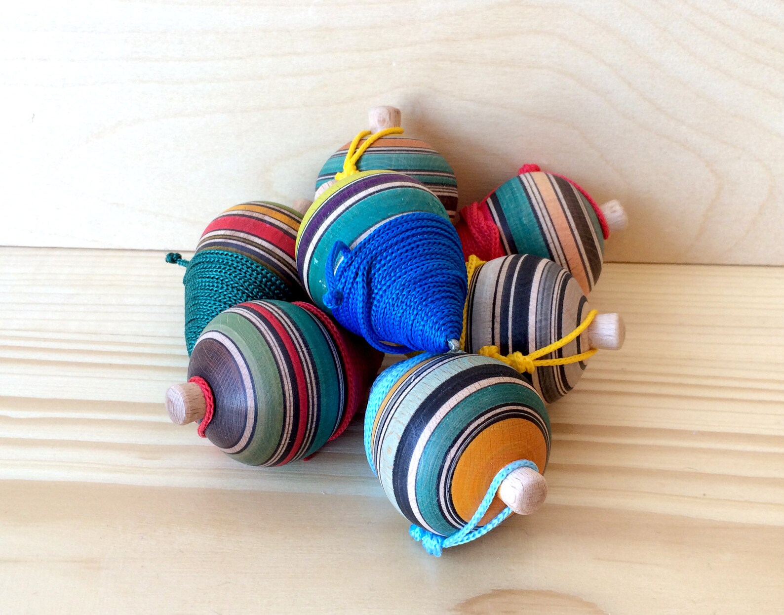 Wooden Vintage Spinning Top Handmade Tops Spinning Tops | Etsy