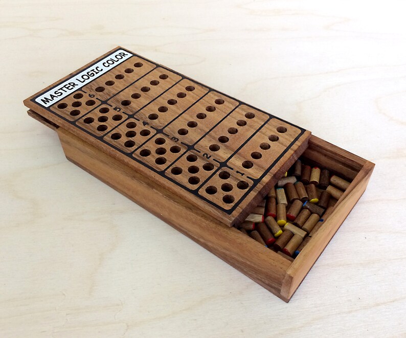 Mastermind Handmade Wooden Board Wooden Family Game Wood Eco | Etsy