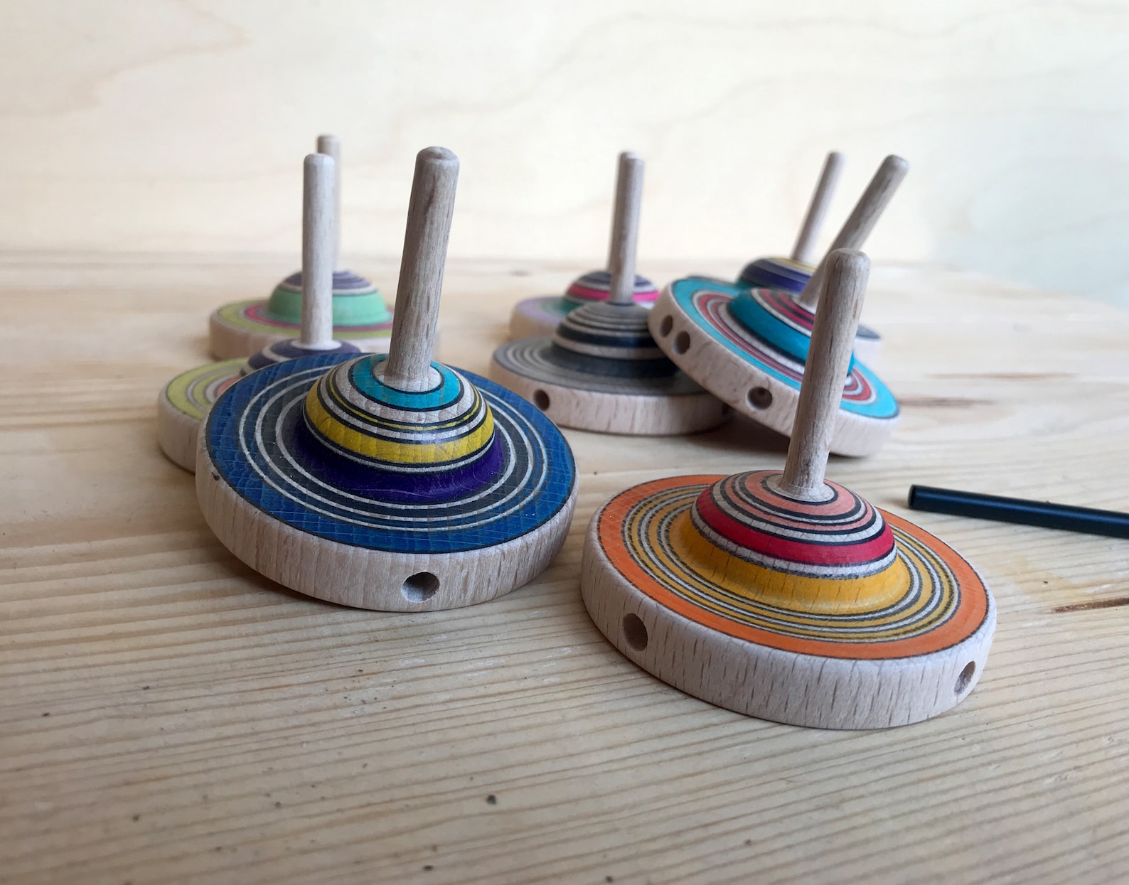 Wooden UFO Finger Spinning Top Handmade Tops Spinning Tops - Etsy