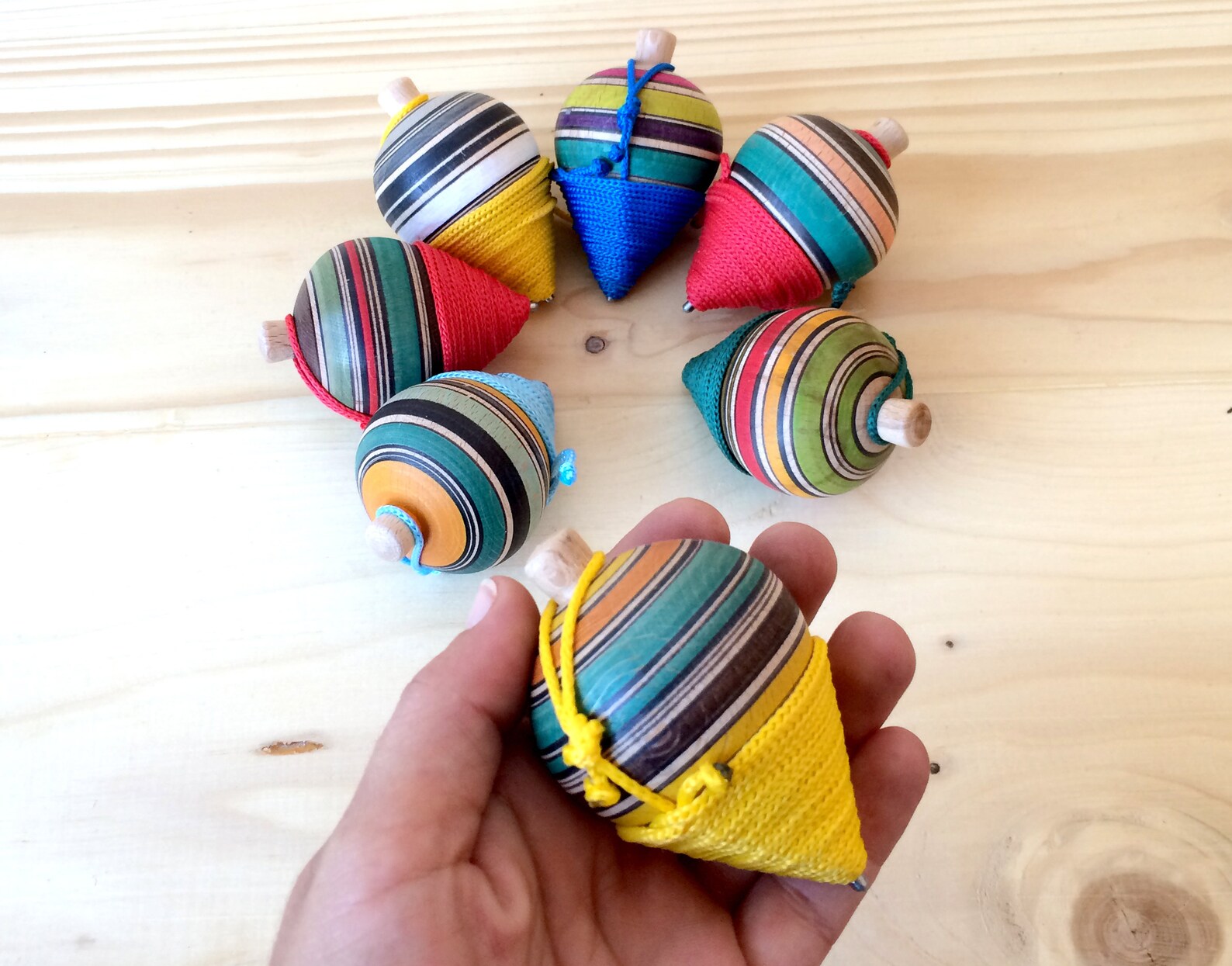 Wooden Vintage Spinning Top Handmade Tops Spinning Tops - Etsy