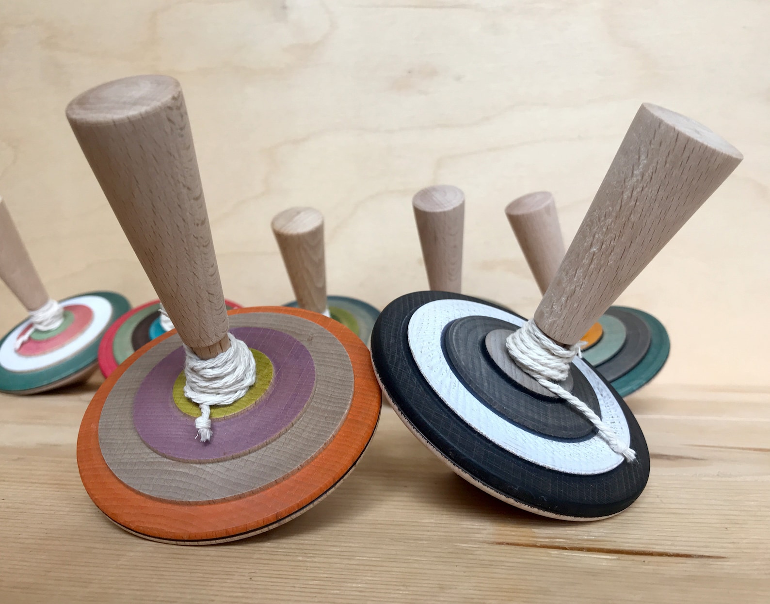 Wooden Spinning Top for Kids XL Handmade Tops Spinning Tops - Etsy