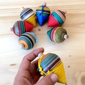 Wooden Vintage Spinning Top, Handmade Tops, Spinning Tops, Spinning Top ...