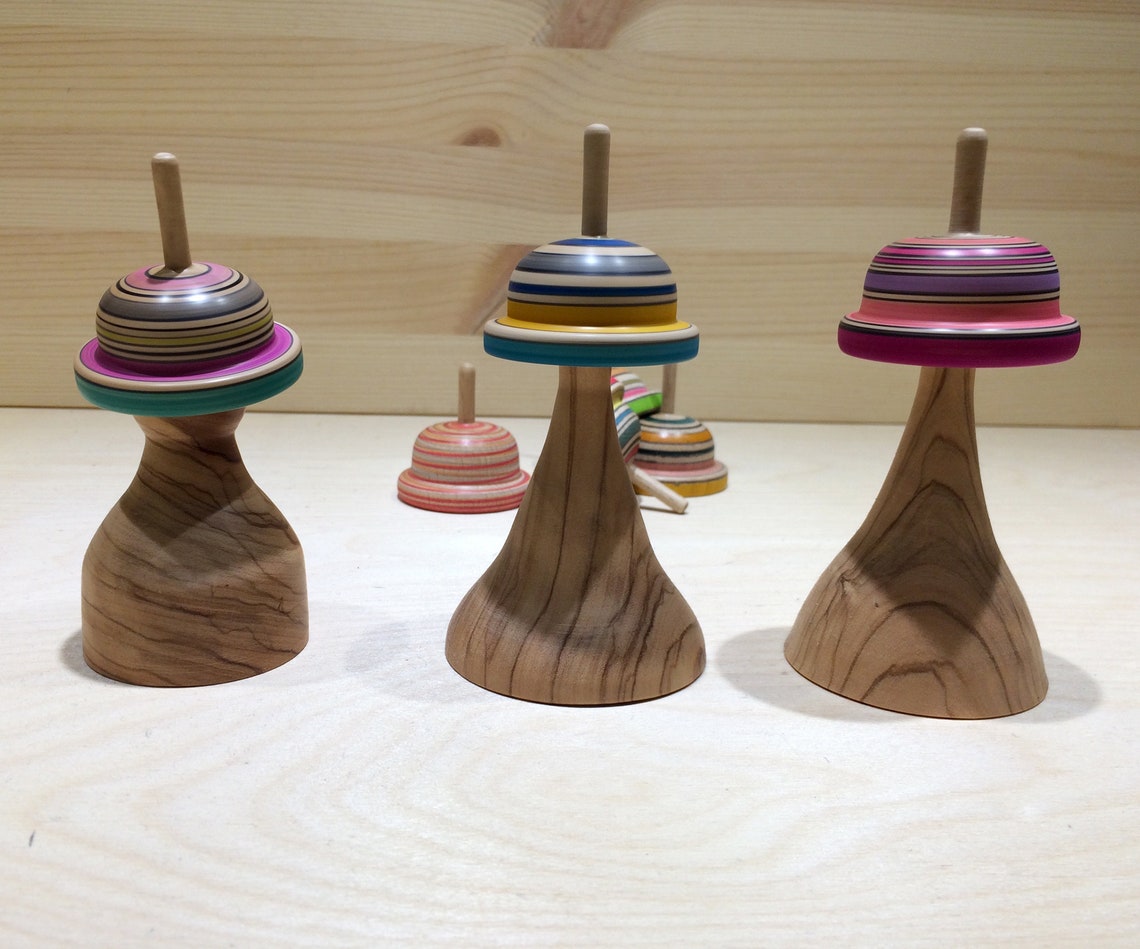 Wooden Finger Spinning Top Handmade Tops Spinning Tops - Etsy