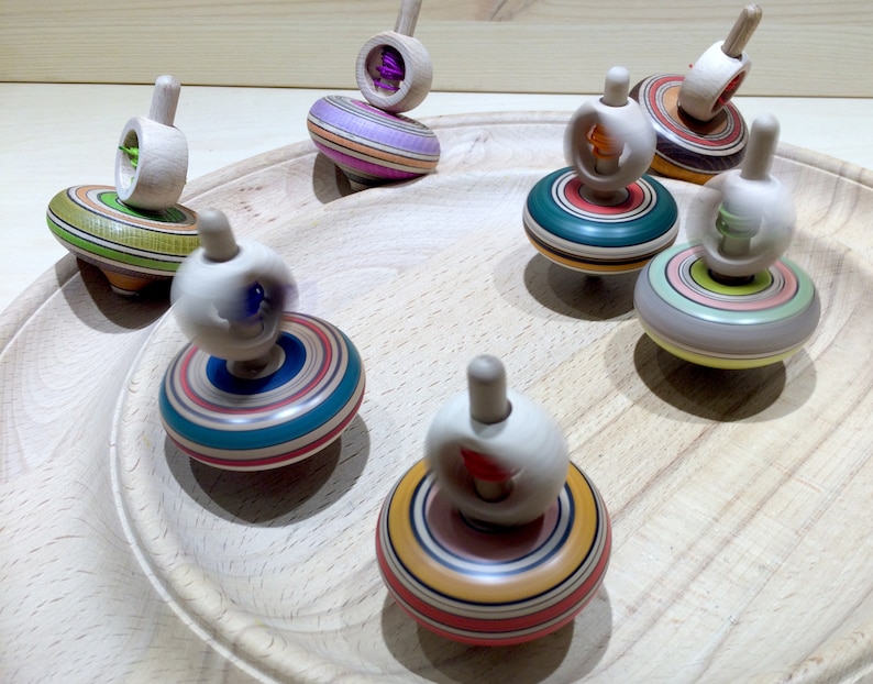Wooden Dancer Spinning Top Handmade Tops Spinning Tops Easy | Etsy